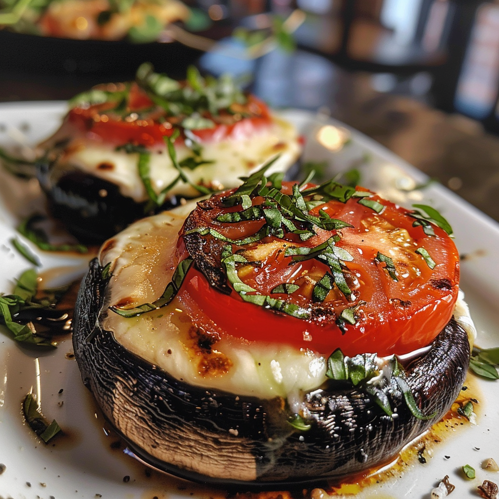 Amazing Caprese Stuffed Portobello Mushrooms Delight